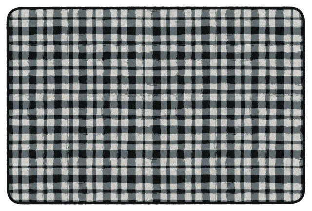 Flagship Carpets FA1821-44FS Watercolor Gingham, 7'6" X12' - Farmhouse ...