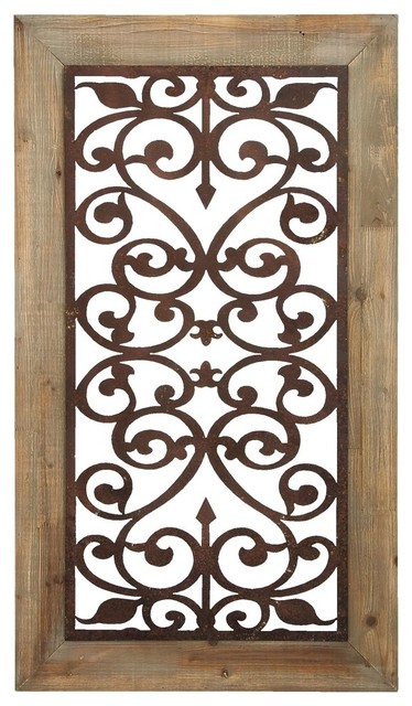 Rustic Brown Wood Wall Decor 85971 - Mediterranean - Wall Accents - by ...