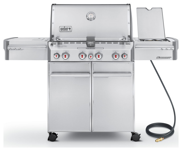Summit S470 Natural Gas Grill SS - Contemporary - Outdoor Grills - by ...