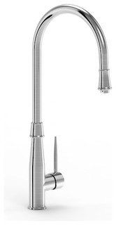 Parmir Single Hole Single Handle Kitchen Faucet, #1 - Contemporary ...