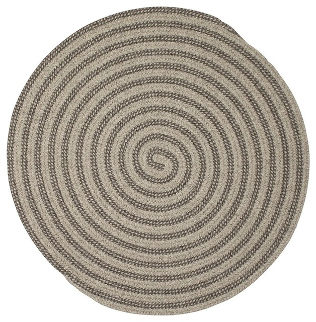 Woodland Rug, Dark Gray, 8' Round, 8' Round - Farmhouse - Area Rugs ...