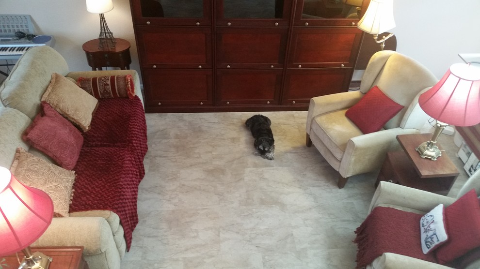 Real-World Photos of Coretec Plus Antique Marble Tile