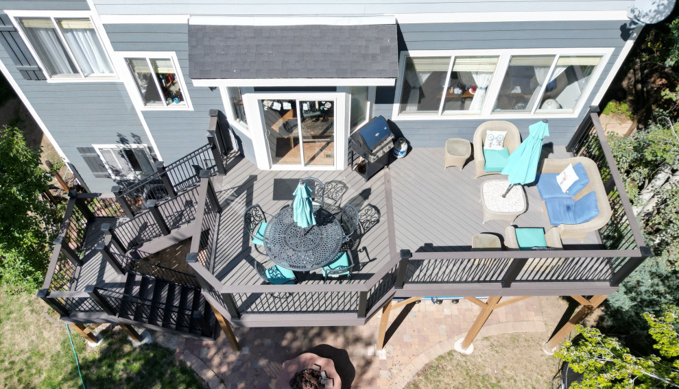 Hazardous & compact deck turned into a safe & expanded outdoor space ...