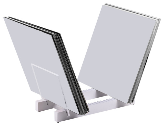 Acrylic and Wood Vinyl Record Display Case, Up to 50 Records, 12" or 7 ...