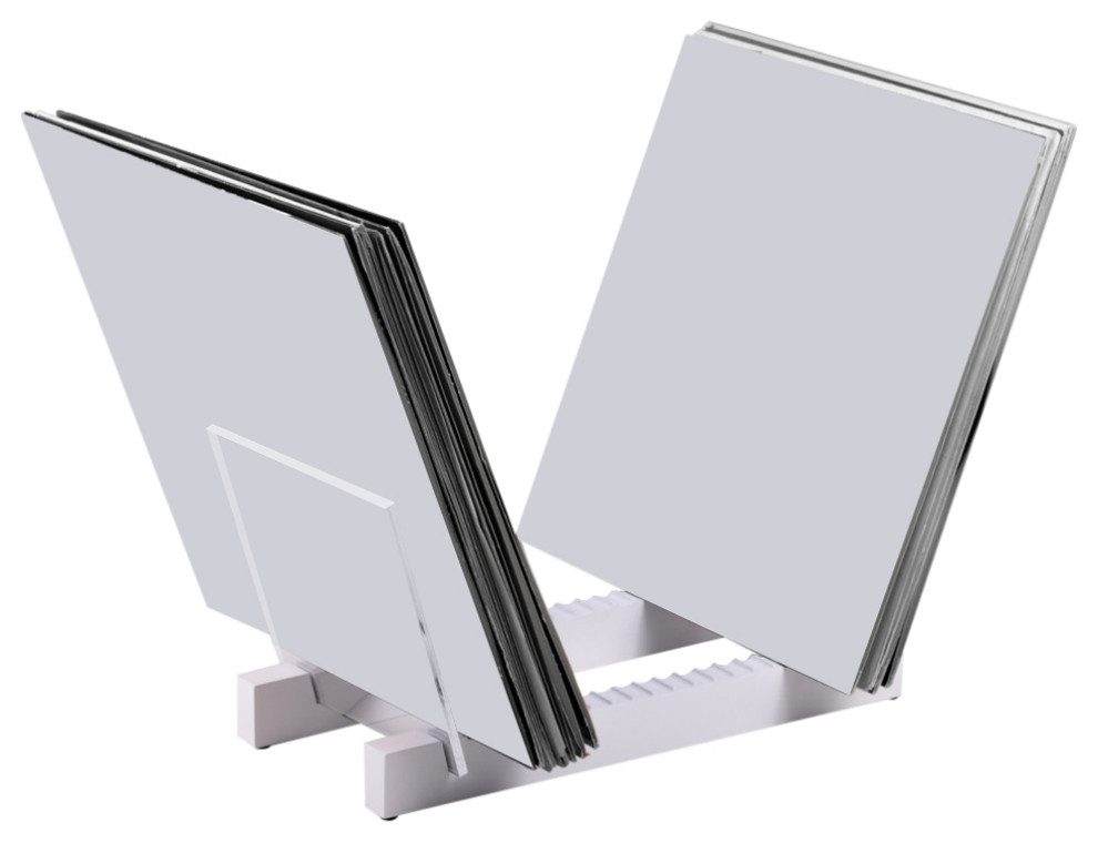 Acrylic and Wood Vinyl Record Display Case, Up to 50 Records, 12" or 7 ...