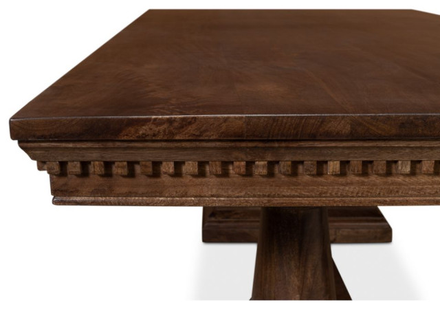 Joshua Pedestal Dining Table - Traditional - Dining Tables - by ...