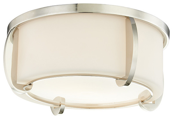 Talon 2-Light Small Flush Mount - Contemporary - Flush-mount Ceiling ...