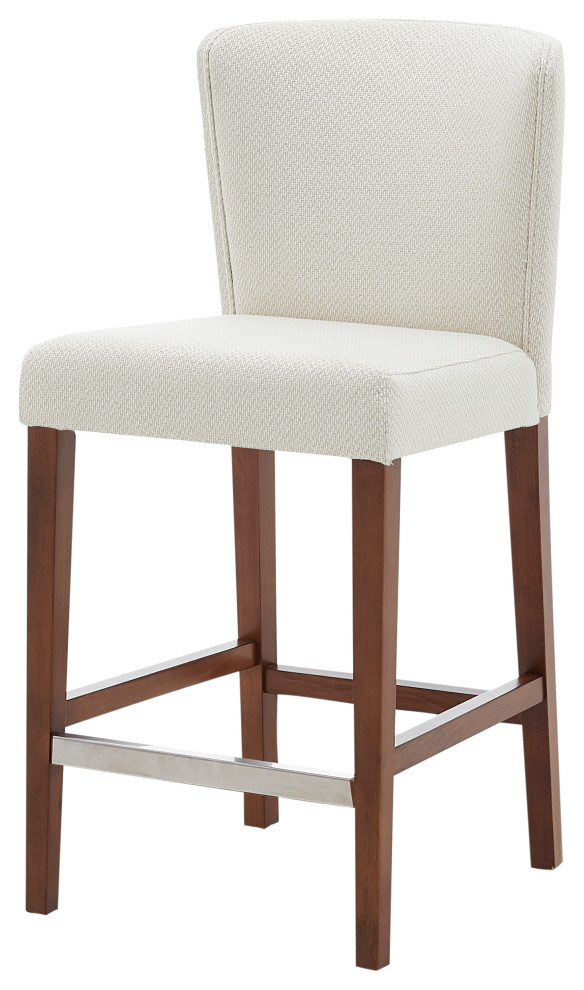 Albie KD Fabric Counter Stool - Transitional - Bar Stools And Counter ...