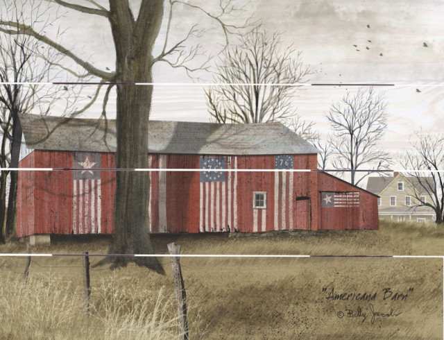 Americana Barn Pallet Art - Farmhouse - Prints And Posters - by ...