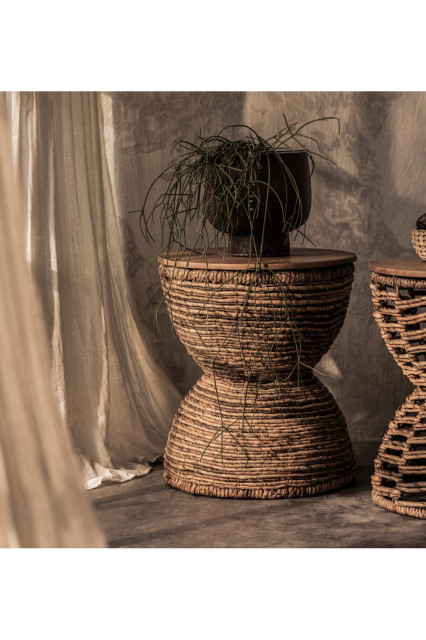 Hourglass Wooden Stool | dBodhi Rebana Bass - Tropical - Accent And ...