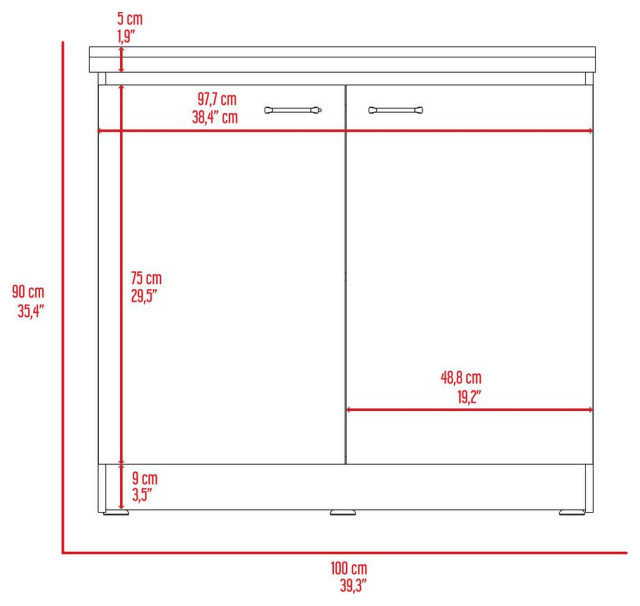 Dustin Free Standing Sink Cabinet White - Contemporary - Bedroom ...
