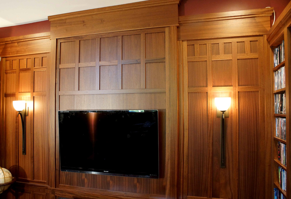 Detailed wood paneling - Craftsman - Home Office - Other - by Campbell ...