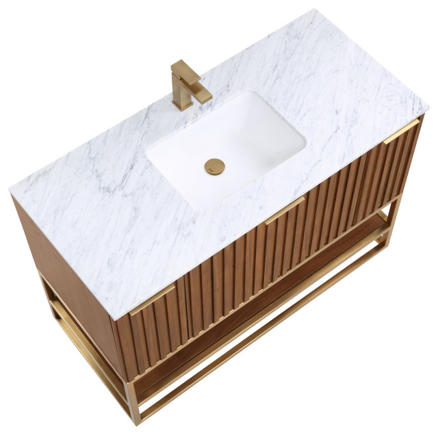 Terra Bathroom Vanity, 48" - Contemporary - Bathroom Vanities And Sink ...