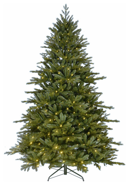 7-Foot LED Pre-Lit Green Tree - Traditional - Christmas Trees - by Kurt ...