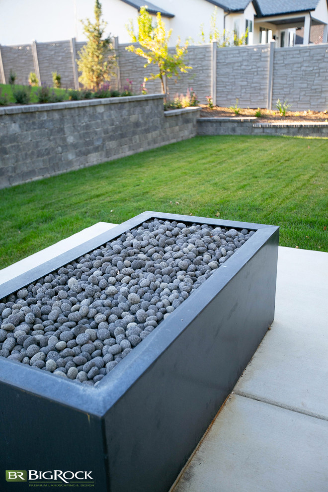 Custom Fire Feature - Contemporary - Landscape - Salt Lake City - by ...