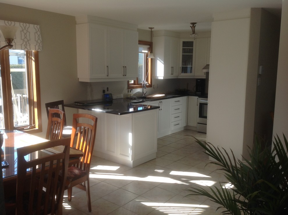 New kitchen, stuck on backsplash and fixture.