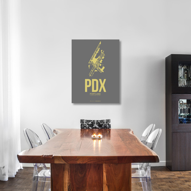 "PDX Portland Poster 2" Fine Art Print, 30" x 40" - Modern - Prints And ...