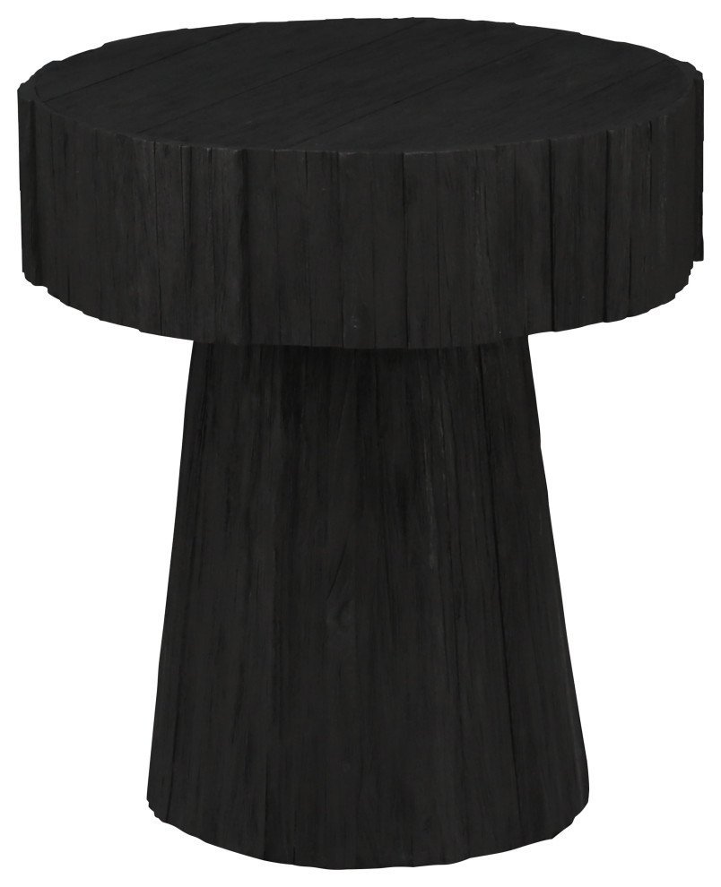 Minato Accent Table Shou Sugi Ban - Rustic - Side Tables And End Tables ...