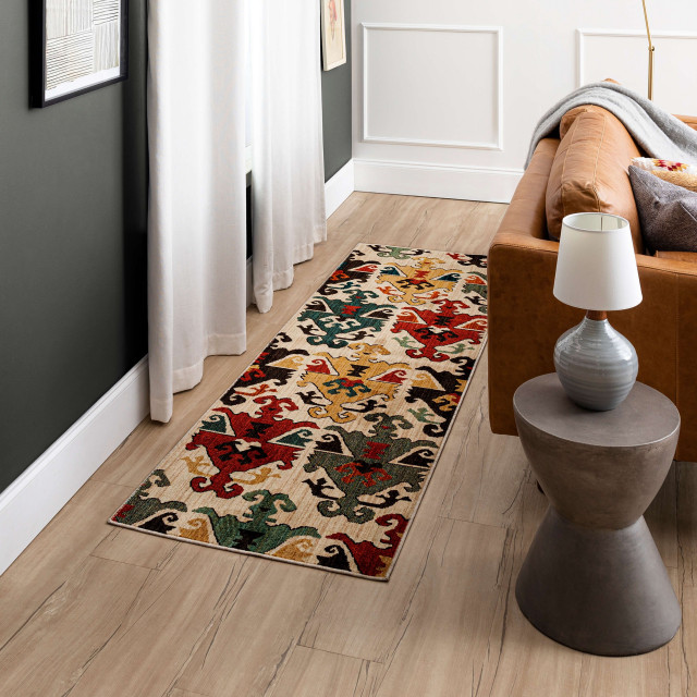 Mohawk Home Jesmond Multi 2' x 3' Area Rug, 2' 6" x 10' - Mediterranean ...