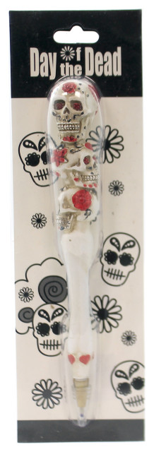 Halloween DAY OF DEAD PEN RED Polyresin Halloween 10852 - Eclectic ...