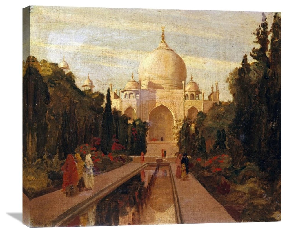 "The Taj Mahal" Artwork, 30" x 25.92" - Traditional - Prints And ...