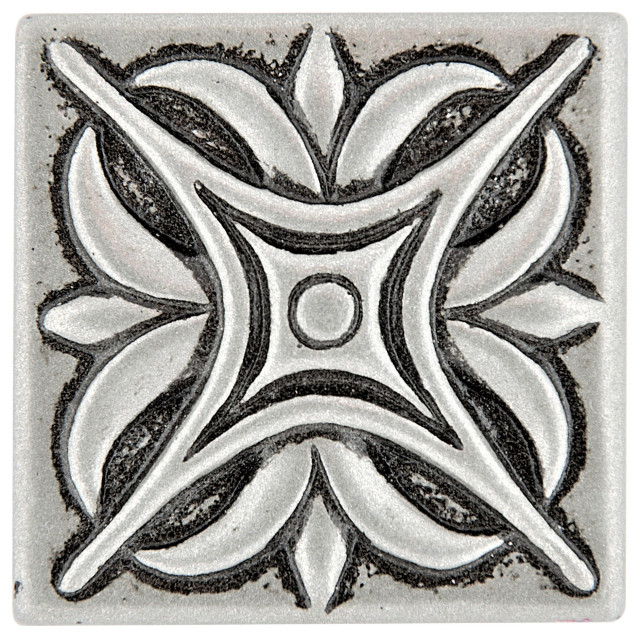 MidWest Star Metal Insert Tile 2"x2", Set of 8 - Traditional - Accent ...