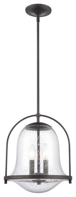 Elk Home 67846/2 Connection 12'' Wide 2-Light Pendant, Oil Rubbed ...