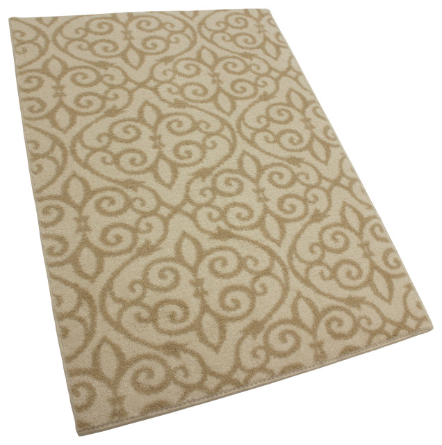 Scroll Pattern 3/8 Thick Indoor Area Rug Carpet, Maison, 9x9 ...