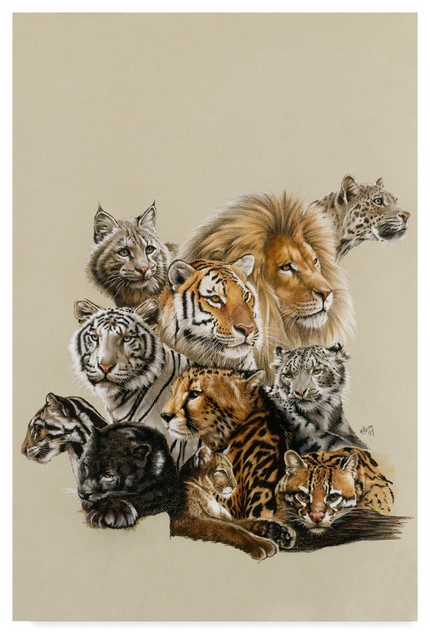 "All The Family" by Barbara Keith, Canvas Art, 30"x47" - Contemporary ...