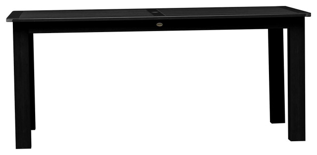 Large Outdoor Dining Table, Counter Height Design & Slatted Top ...