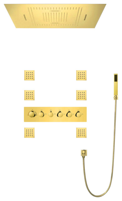 LED Mist Shower System, Hand Shower and Jetted Body Sprays ...