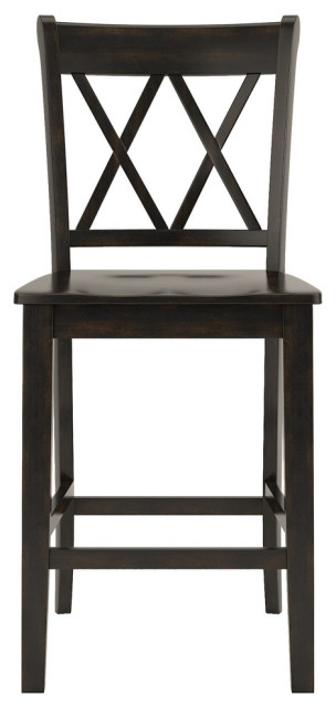 Arbor Hill X Back Counter Chair, Set of 2 - Transitional - Bar Stools ...
