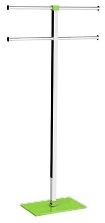 Steel and Resin Green Towel Rack - Contemporary - Towel Racks & Stands ...