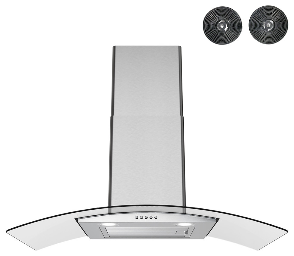 Streamline 36" Alfonso Convertible Wall Mount Range Hood, Stainless ...