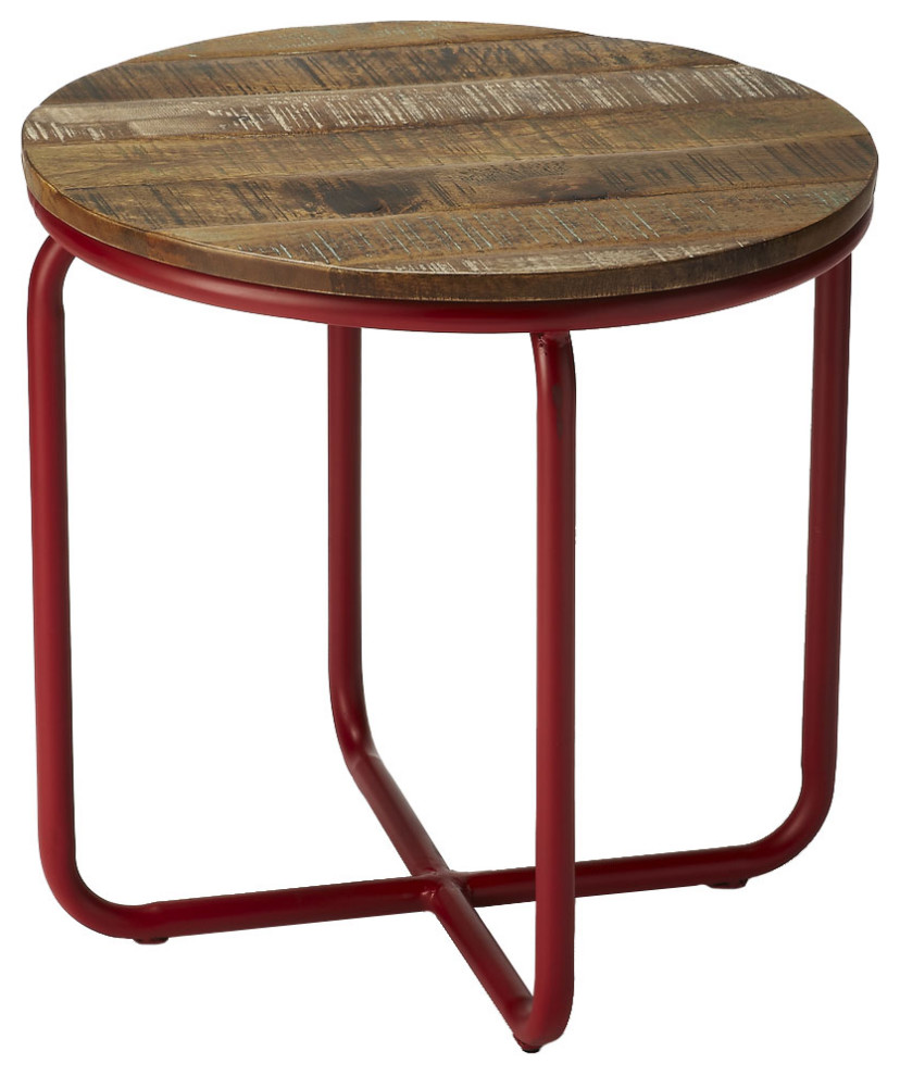 Industrial Chic Bunching Table - Contemporary - Side Tables And End ...