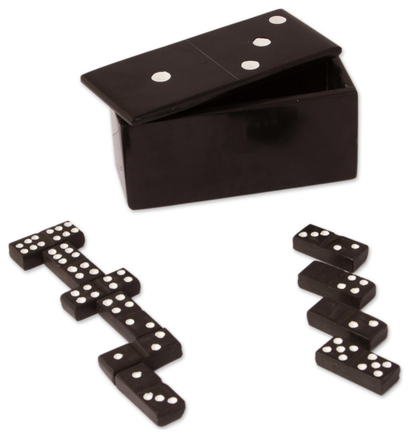 NOVICA Strategic Chance And Marble Domino Set - Board Games And Card ...