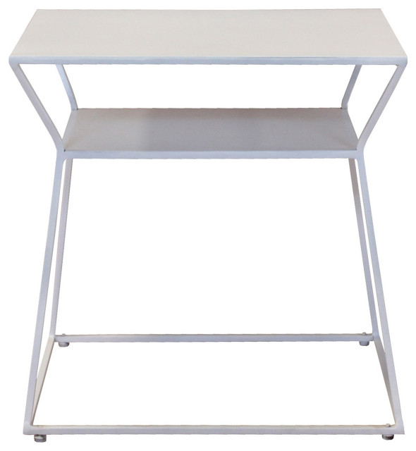 First of A Kind Osaka Side Table White - Contemporary - Side Tables And End Tables - by Bison ...
