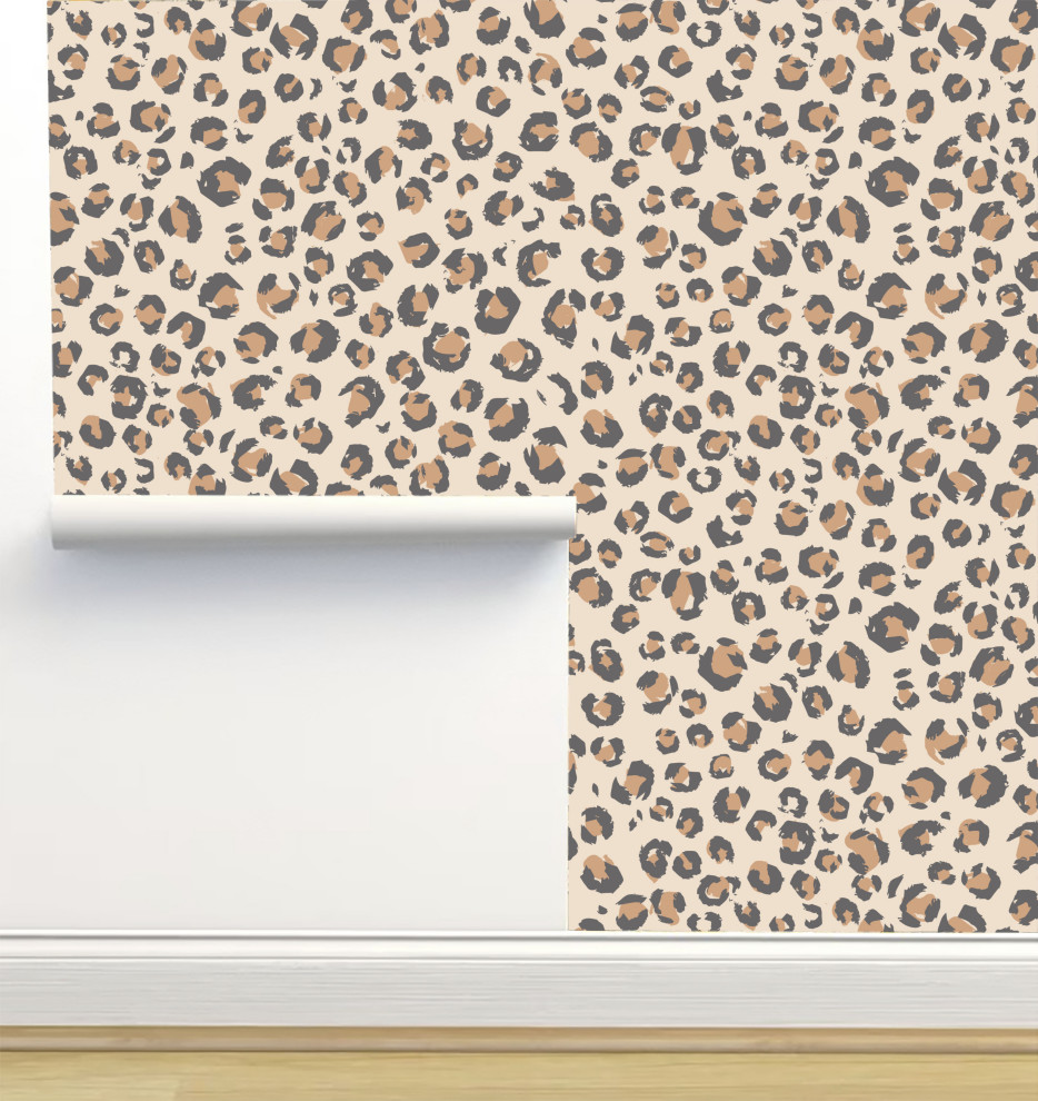 Animal Print Faded Tan Wallpaper by Erin Kendal, Sample 12"x8 ...