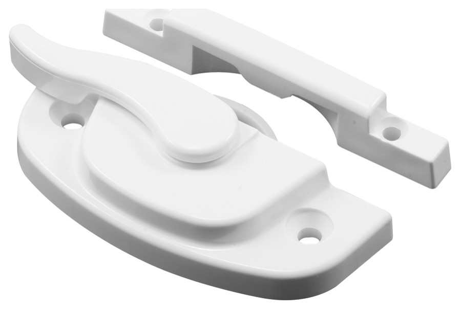 White Composite Window Sash Lock for Vinyl Windows - Window Hardware ...