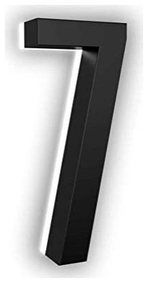 Lumanumber Address Numbers, 10-inch, 7 - Contemporary - House Numbers ...