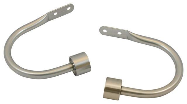 Manhattan Metal Curtain Holdbacks, Set of 2 - Transitional - Window ...