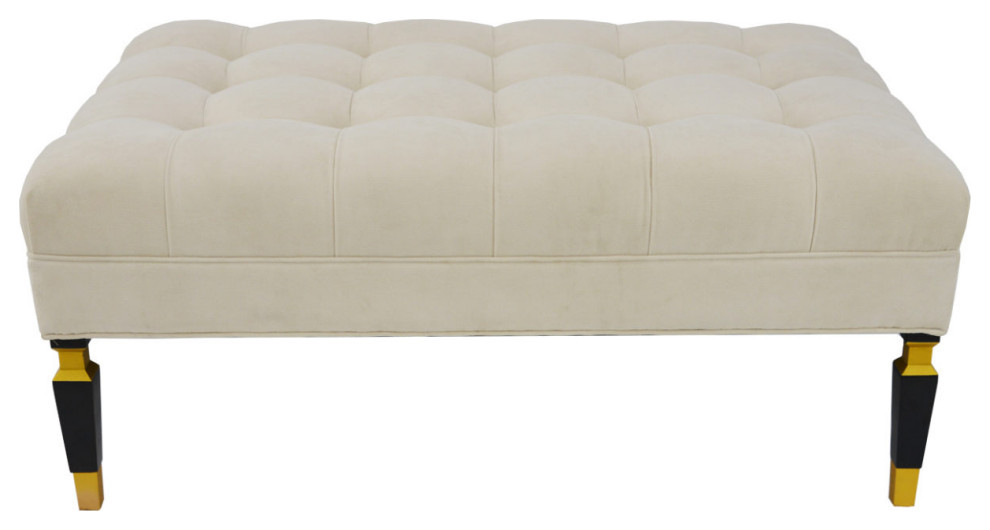 Acelynn Rectangular Ottoman - Transitional - Footstools And Ottomans ...