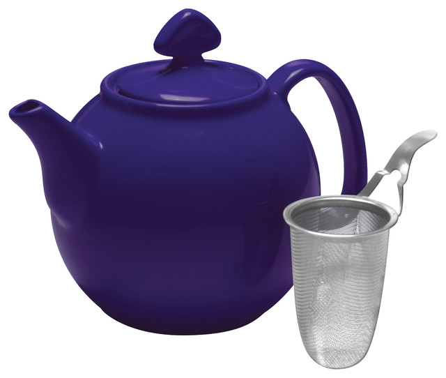 Chantal Indigo Blue Stoneware Tea for Four Teapot, 1.5 Quart ...