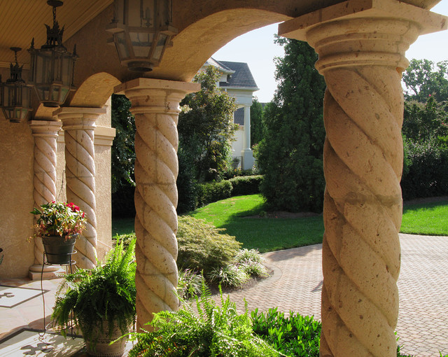 Mediterranean Style Home With Columns
