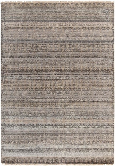 Hand Knotted Masha Area Rug MSH-4002, 10'x14' - Mediterranean - Area ...