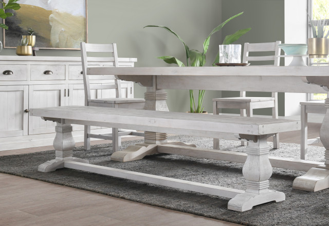 Quincy 83" Bench Nordic Ivory By Kosas Home - French Country - Dining ...