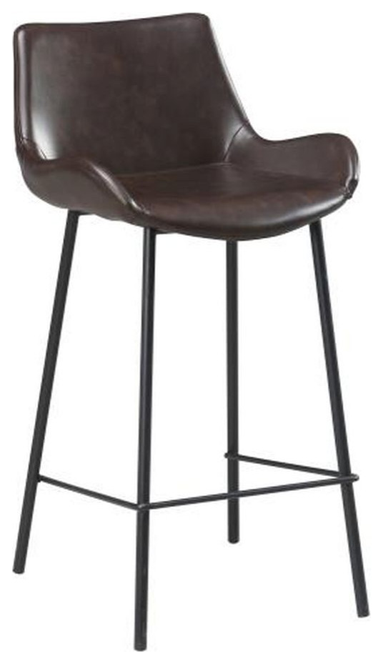 Amada Modern Kitchen Island Counter Stool 26"H-PU(Set of 2 ...