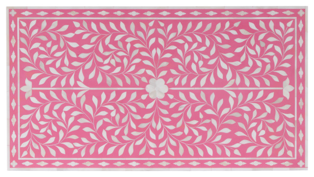Butler Vivienne Pink Bone Inlay Accent Chest - Mediterranean - Accent ...