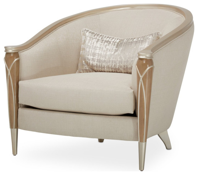 Aico Amini Villa Cherie 3 PC Sofa & 2 Matching Chair Set in Caramel ...