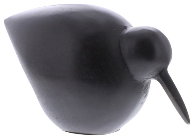 Cast Aluminum Bent Bird Sculpture - Contemporary - Decorative Objects ...